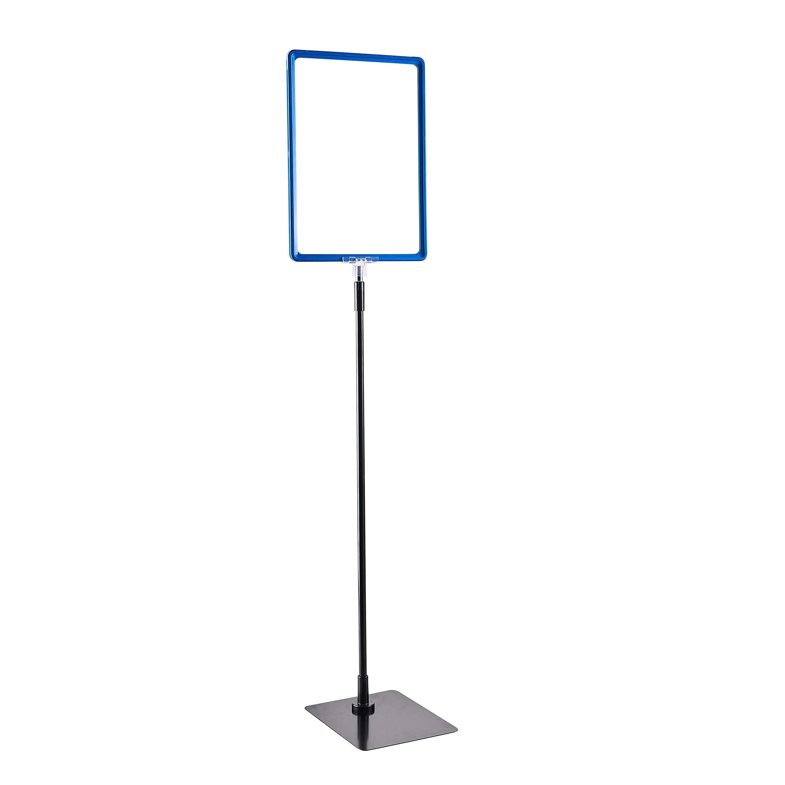 blauw | onderstel: zwart | aluminium stang verstelbaar van 600 - 900 mm ...