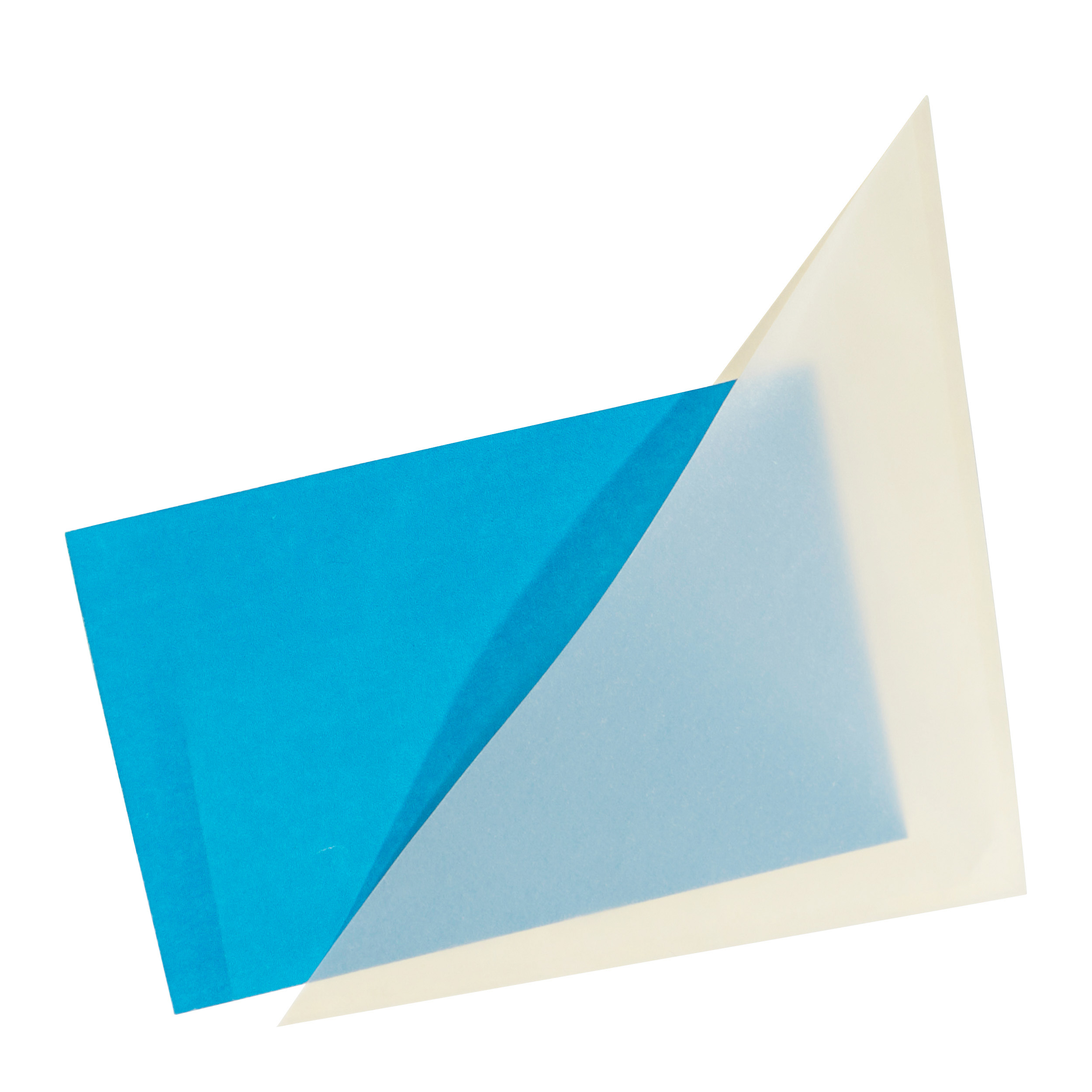 100 x 100 mm | transparant Driehoek insteekhoezen, zelfklevend, papier ...